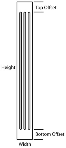 Grooved Pillasters by Allstyle Cabinet Doors